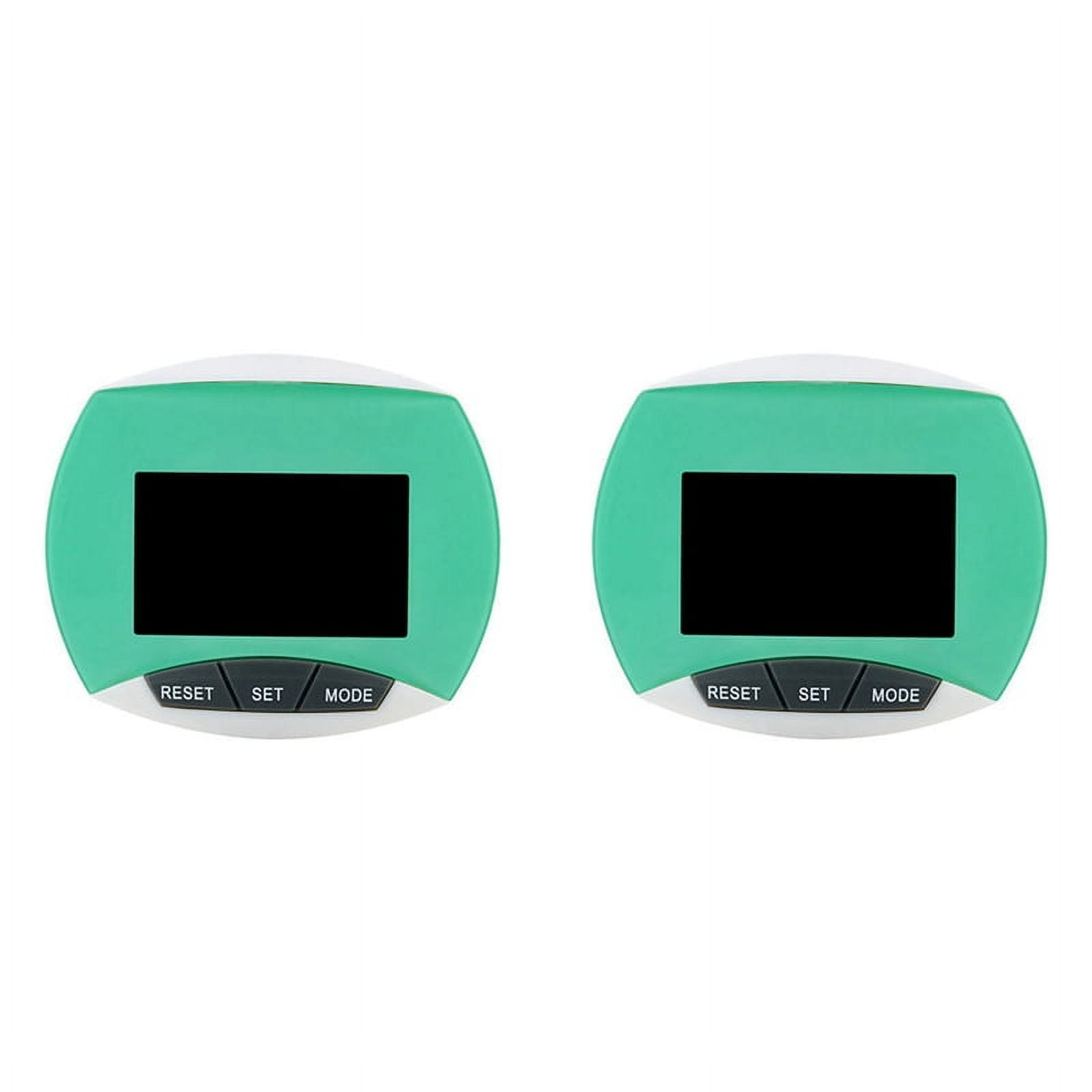 2X Pedometer Seniors Step Counter for Walking Electronic Accurate Step ...