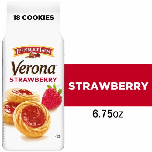 2X - Pepperidge Farm Verona Strawberry Thumbprint Fruit Cookies 6.75 oz ...