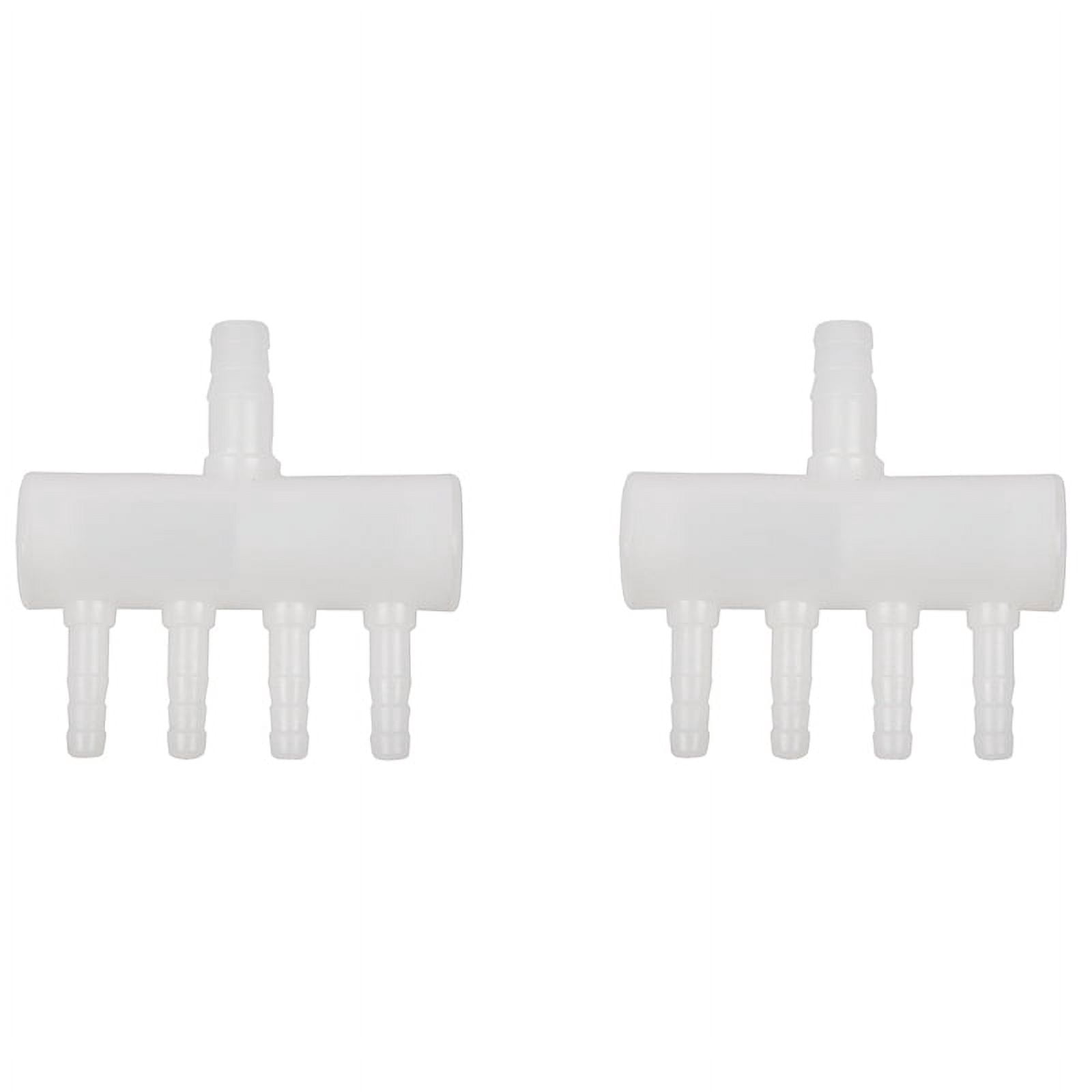 2X Plastic 4 Way Aquarium Oxygen Tube Fitting Splitter Manifold Tap ...