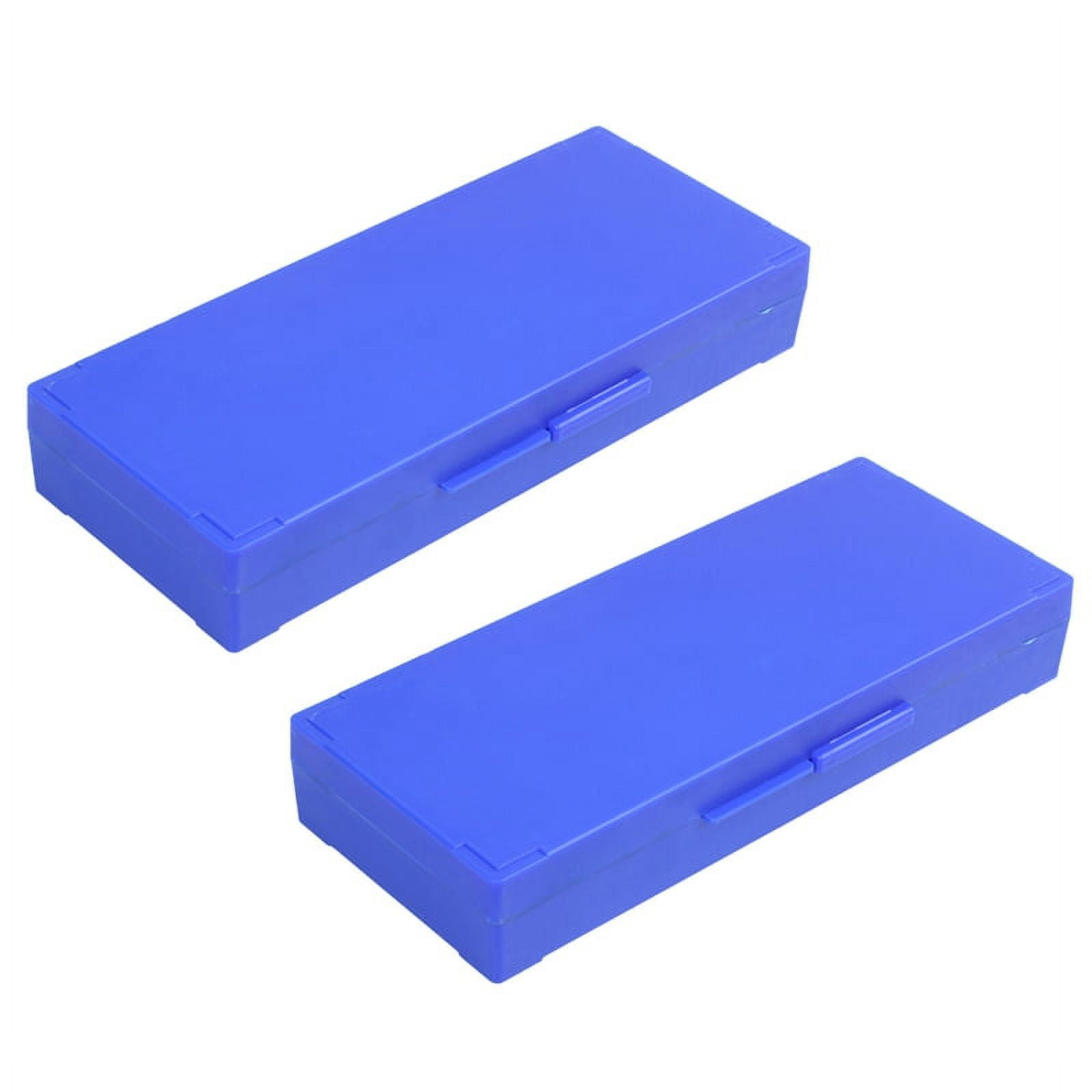 2X Plastic 50-Place Microslide Slide Microscope Box,Blue,2 x 50 Slide ...