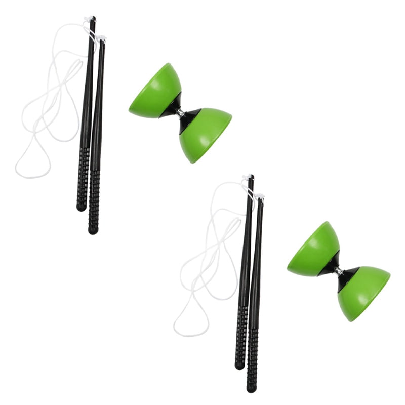2X Plastic Bowl Diabolo Juggling Chinese Yo Yo Classic Toy with Hand ...