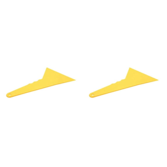 2X Plastic Yellow Auto Car Window Sticker Film Scraper Squeegee ...