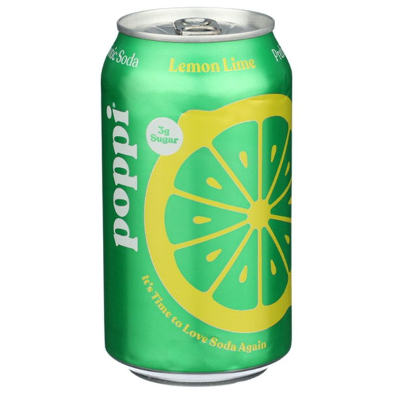 2X - Poppi Lemon Lime Prebiotic Soda 12 fl oz - Walmart.com