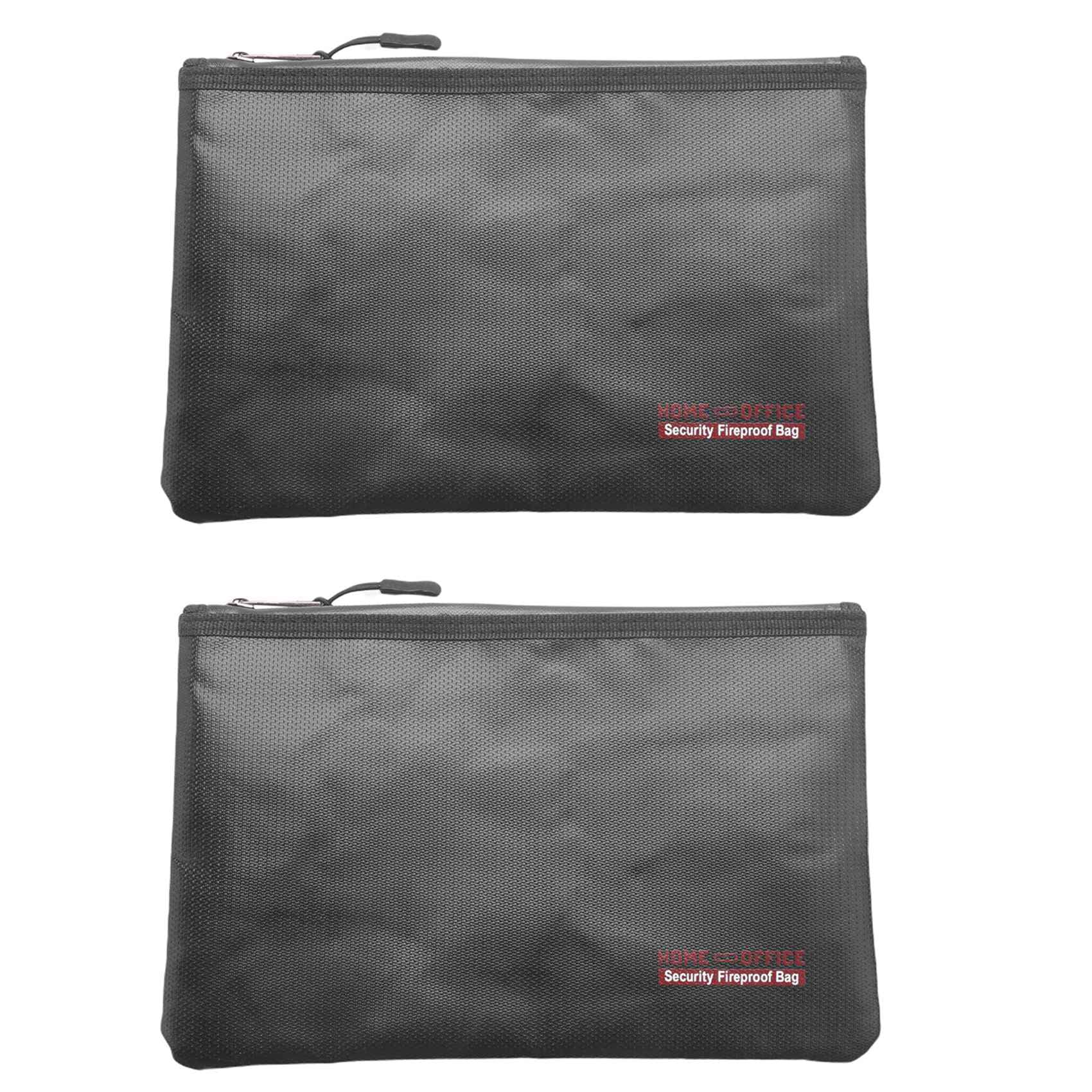 2X Portable Fireproof Waterproof Document Envelope File Folder Cash ...