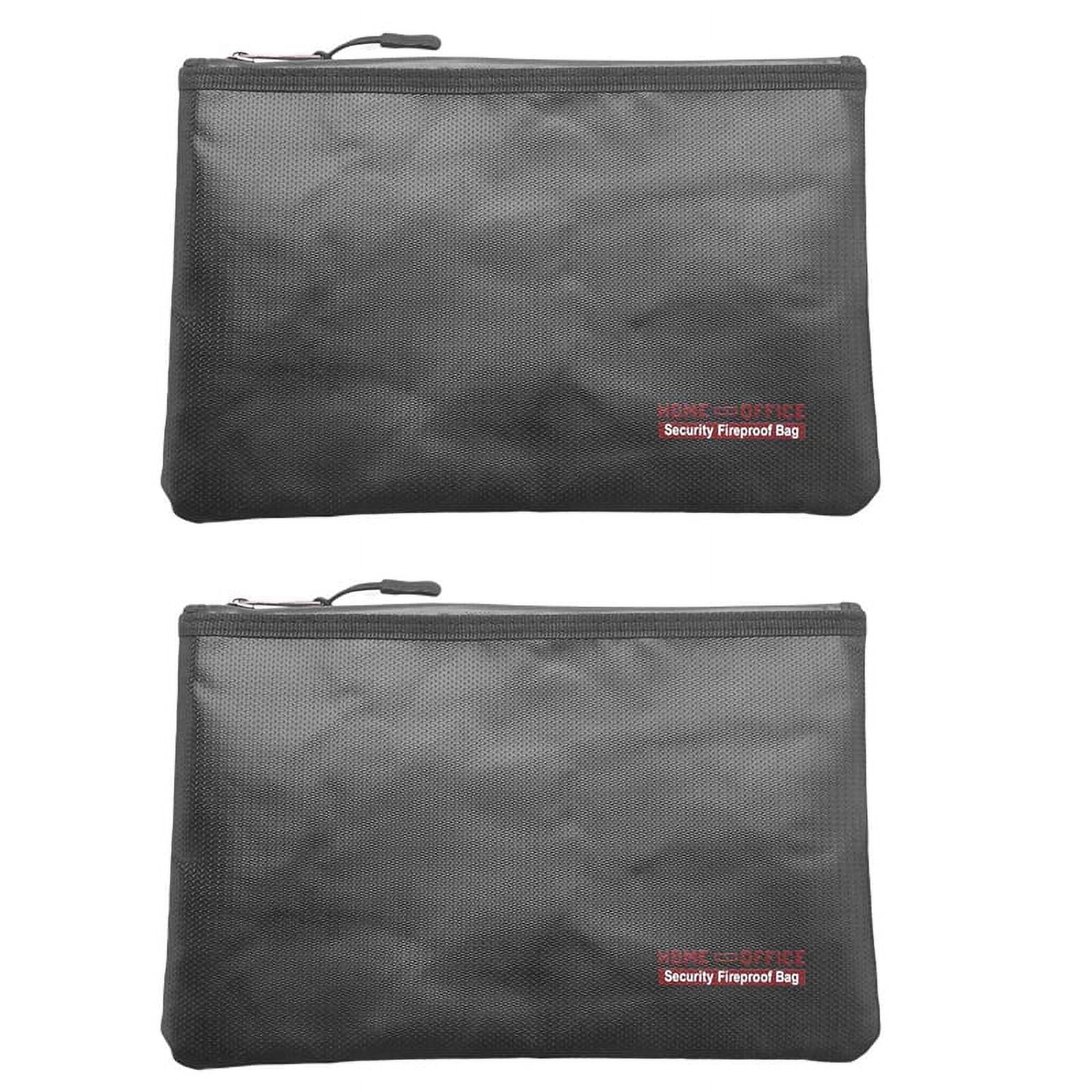 2X Portable Fireproof Waterproof Document Envelope File Folder Cash ...