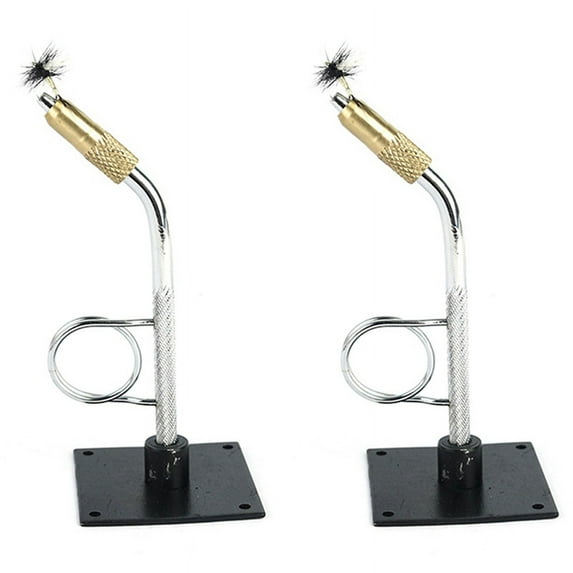 2X Portable Fly Tying Vise with Base Rotary C-Clamp Fish Tackle Kit ...