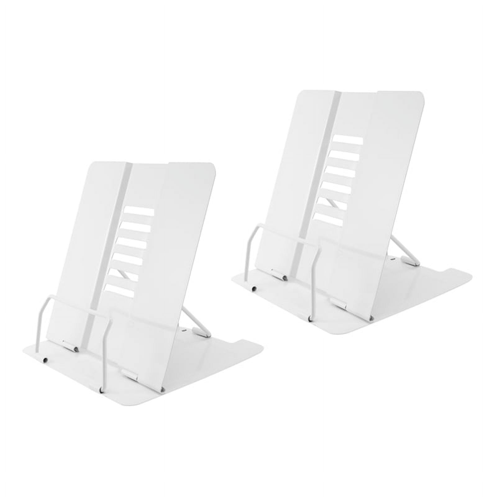 2X Portable Metal Adjustable Reading Book Holder Support Document Shelf ...