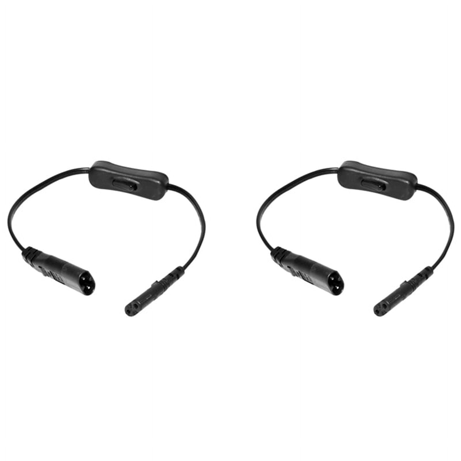 2X Power Extension Cord, Iec320 C7 to C8 Power Adapter Extension Cord ...