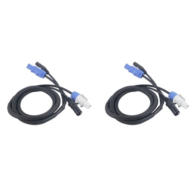 2X Powercon Cable Combination of Powercon Plug and XLR Signal Line for ...