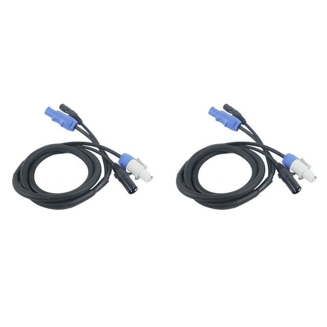 2X Powercon Cable Combination of Powercon Plug and XLR Signal Line for ...
