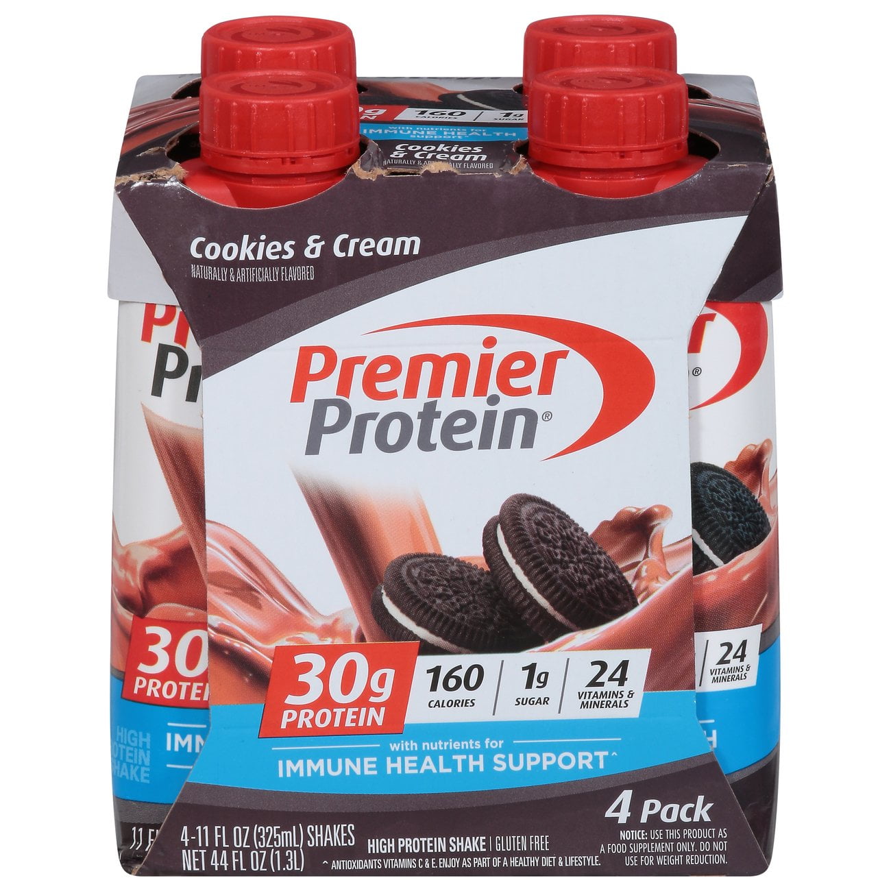 2X - Premier Protein High Protein Shakes, 30g - Cookies & Cream, 11 oz ...