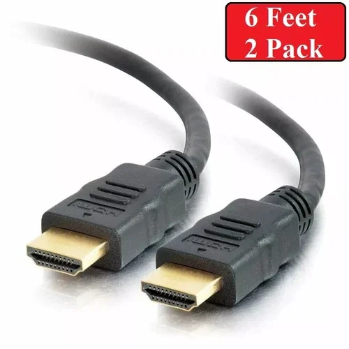 2X Premium Hdmi Cable 6Ft For Bluray 3D Dvd Ps3 Hdtv Xbox Lcd Hd Tv ...