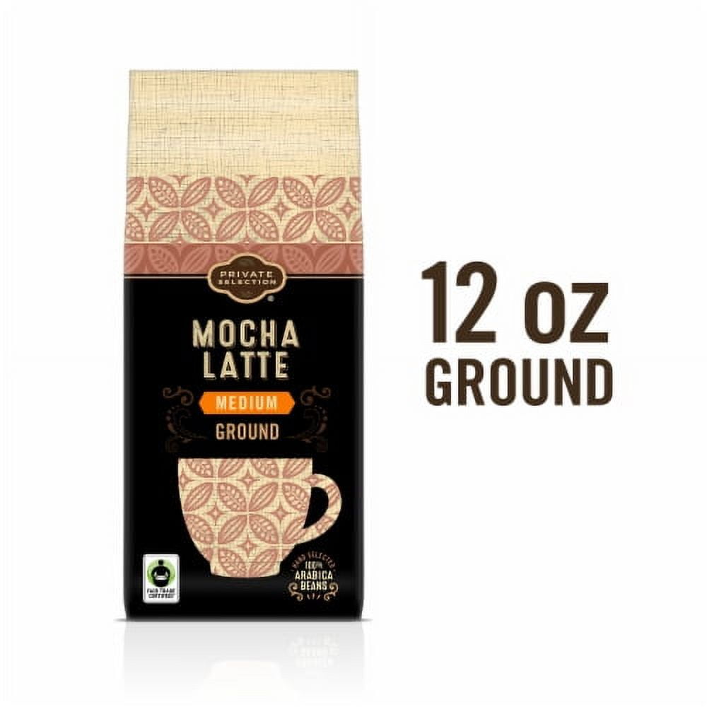 2X-Private Selection Fair Trade Mocha Latte Medium Roast Ground Coffee ...