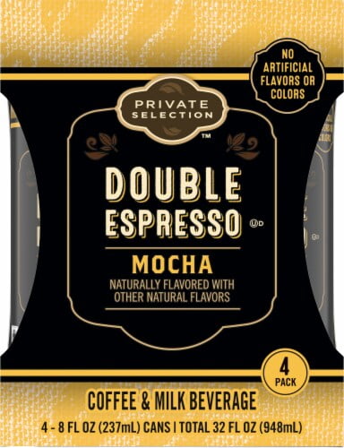 2X - Private Selection Mocha Double Espresso Iced Coffee Multipack Cans ...