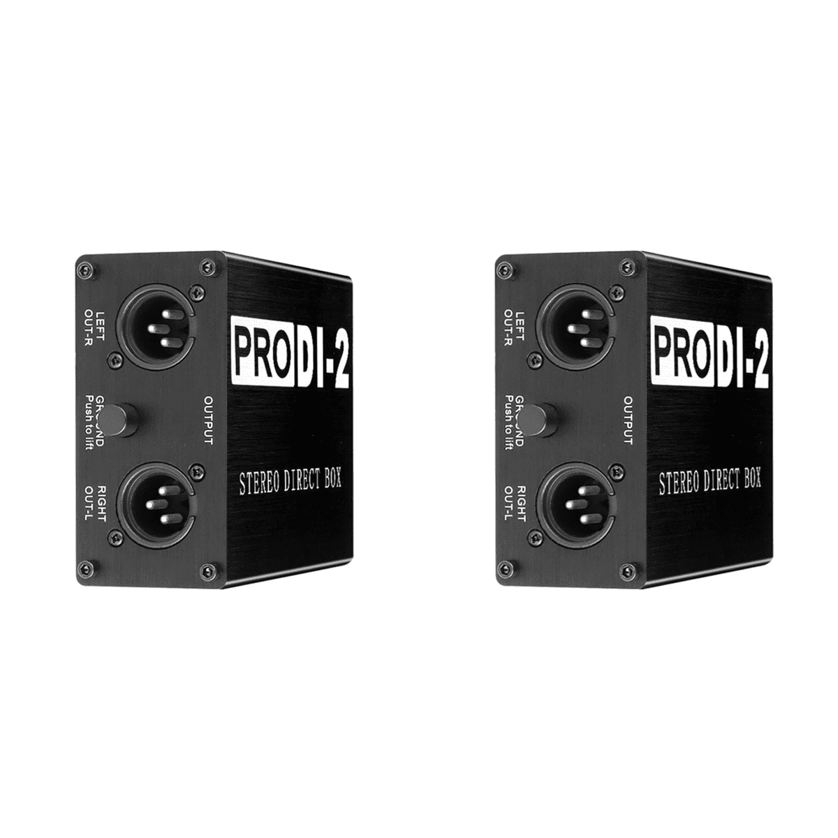 2X ProDI-2 Passive Stereo Direct Box Audio DI Injection Low Noise ...