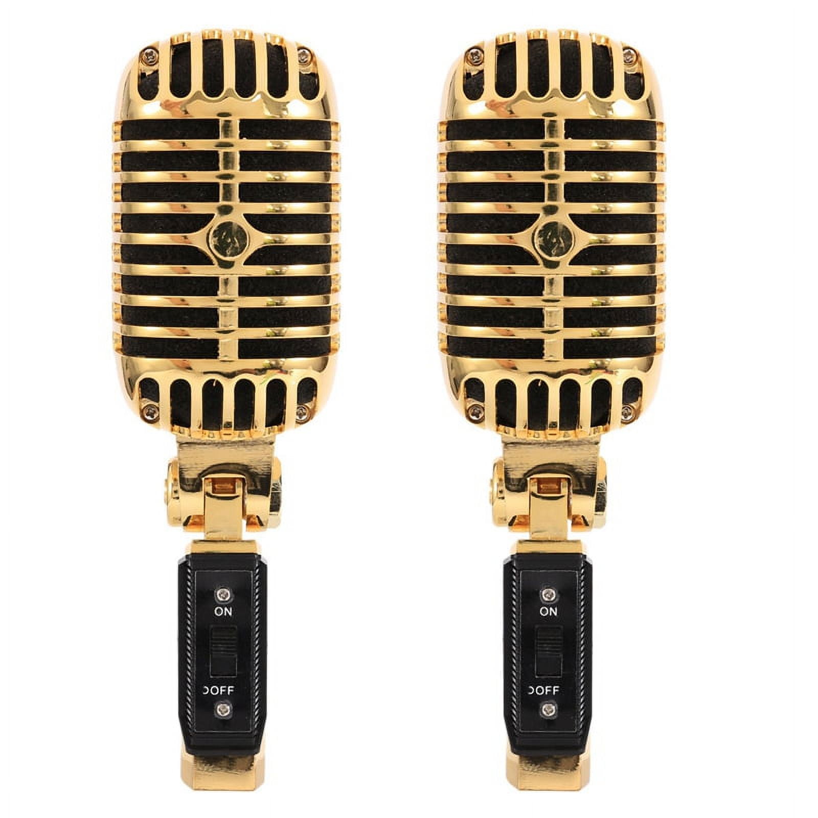 2X Professional Wired Vintage Classic Microphone Dynamic Vocal Mic ...