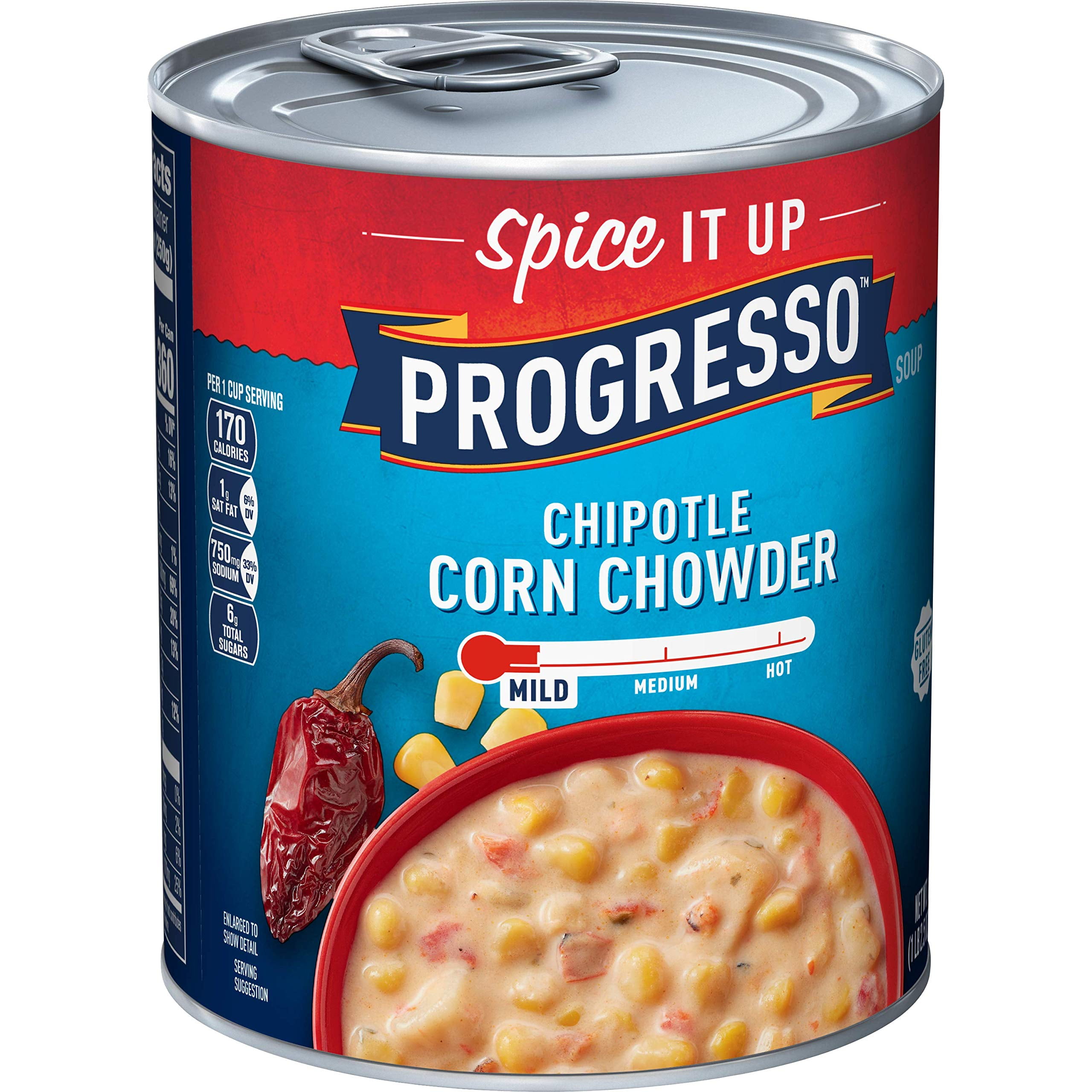 2X - Progresso Spicy Chipotle Corn Chowder, 18.5 Oz - Walmart.com