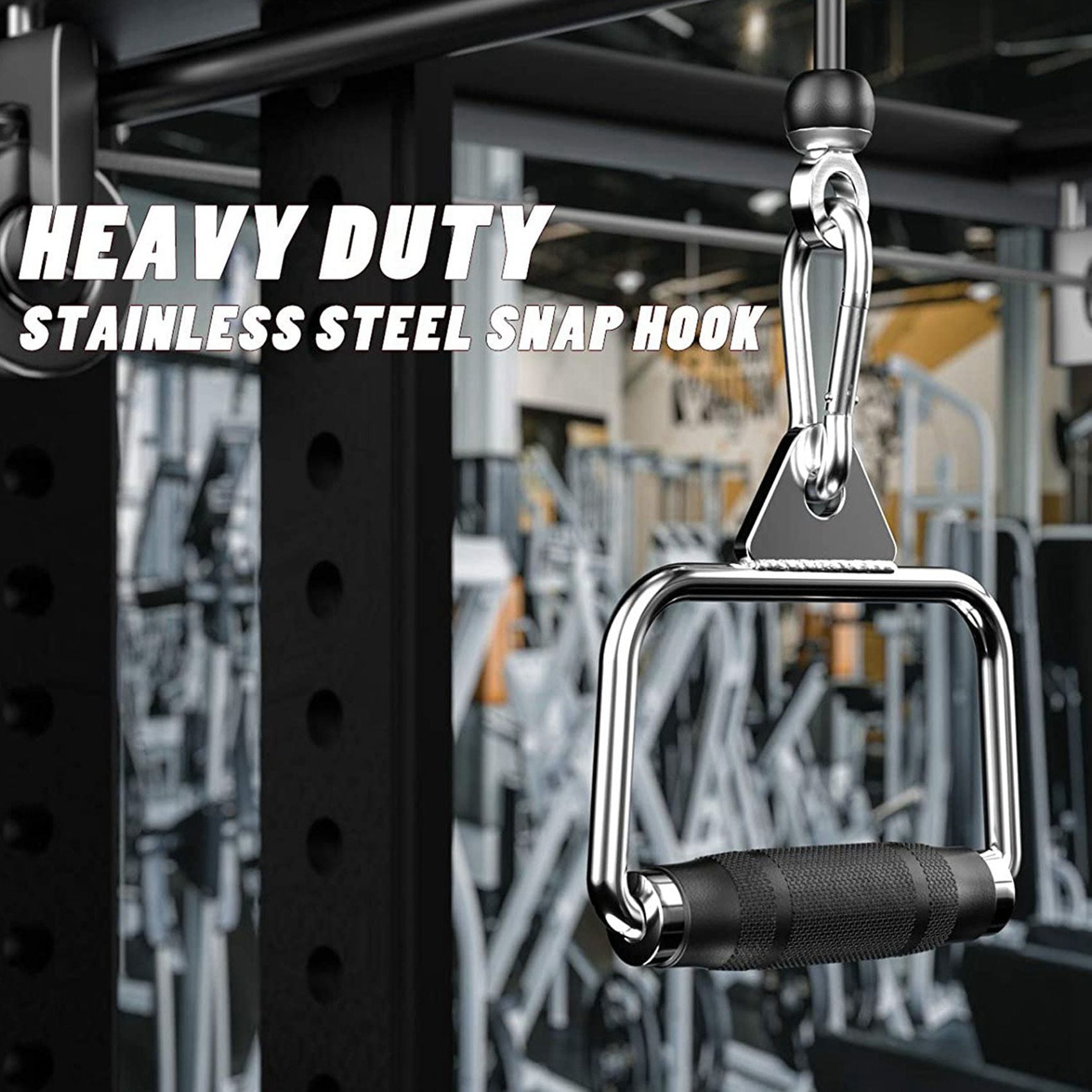 2X Pulldown Cable Machine Handles, Heavy Duty Triceps Biceps Press Down ...