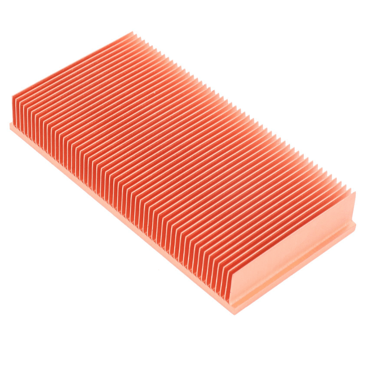 2X Pure Copper Heatsink 100X50X15mm Skiving Fin Heat Sink Radiator for ...