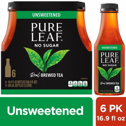 2X - Pure Leaf Unsweetened Iced Tea Multipack Bottles 6 pk / 16.9 fl oz ...