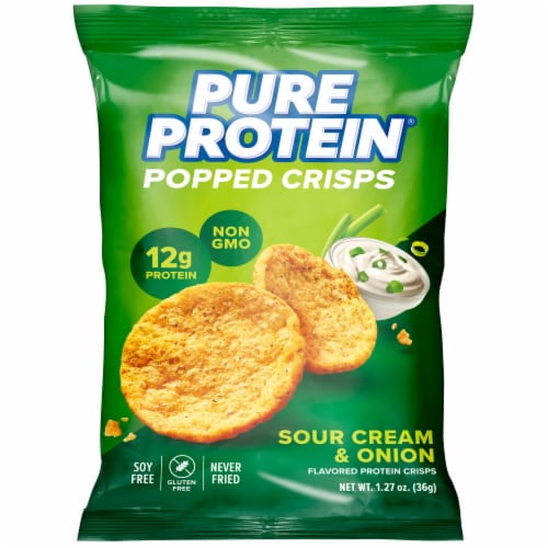 2X - Pure Protein Sour Cream & Onion Popped Crisps - Walmart.com