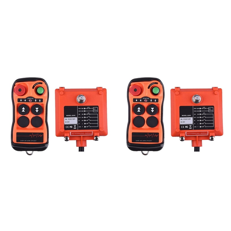 2X Q200 Industrial Remote Control 2-Button IP65, Wireless Controller ...