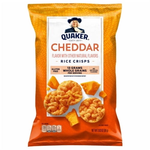 2X-Quaker Rice Crisps Cheddar Cheese Chips - 3 oz - Walmart.com
