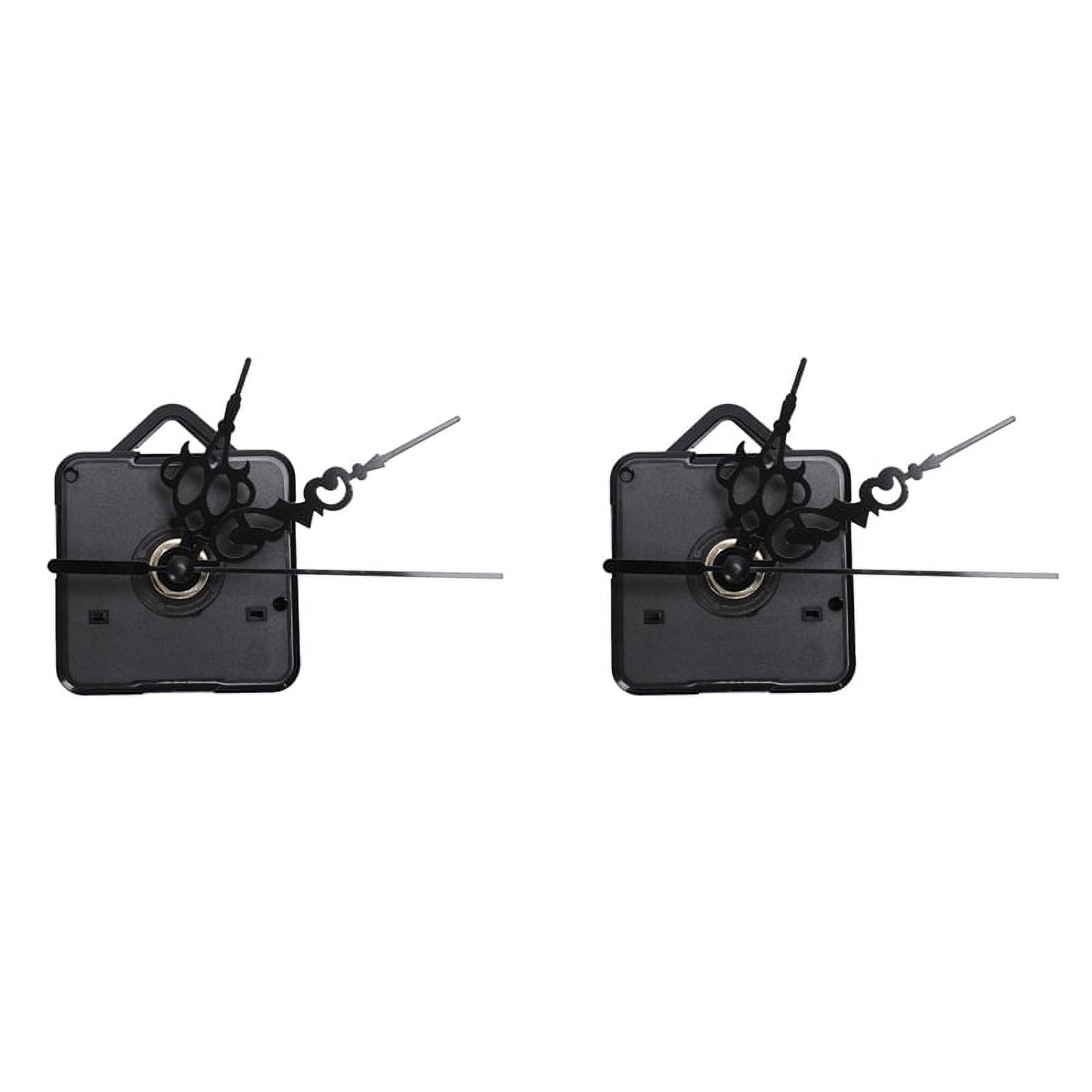 2X Quartz Wall Clock Movement Mechanism Black DIY Repair Parts Kit ...