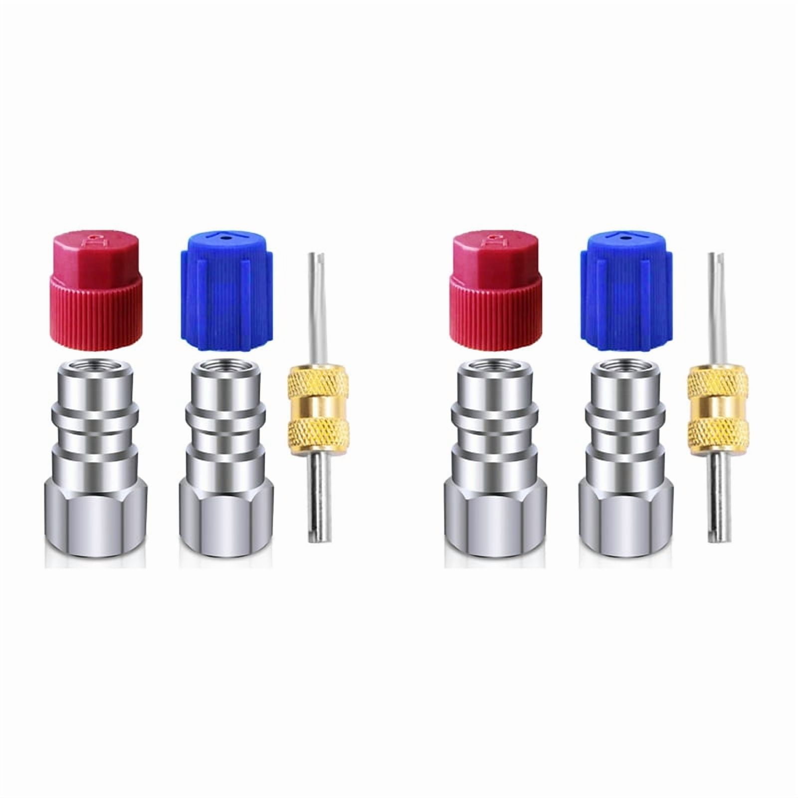 2X R12 to R134a Conversion Kit,AC Retrofit Fitting Adapter Kit, 1/4inch ...