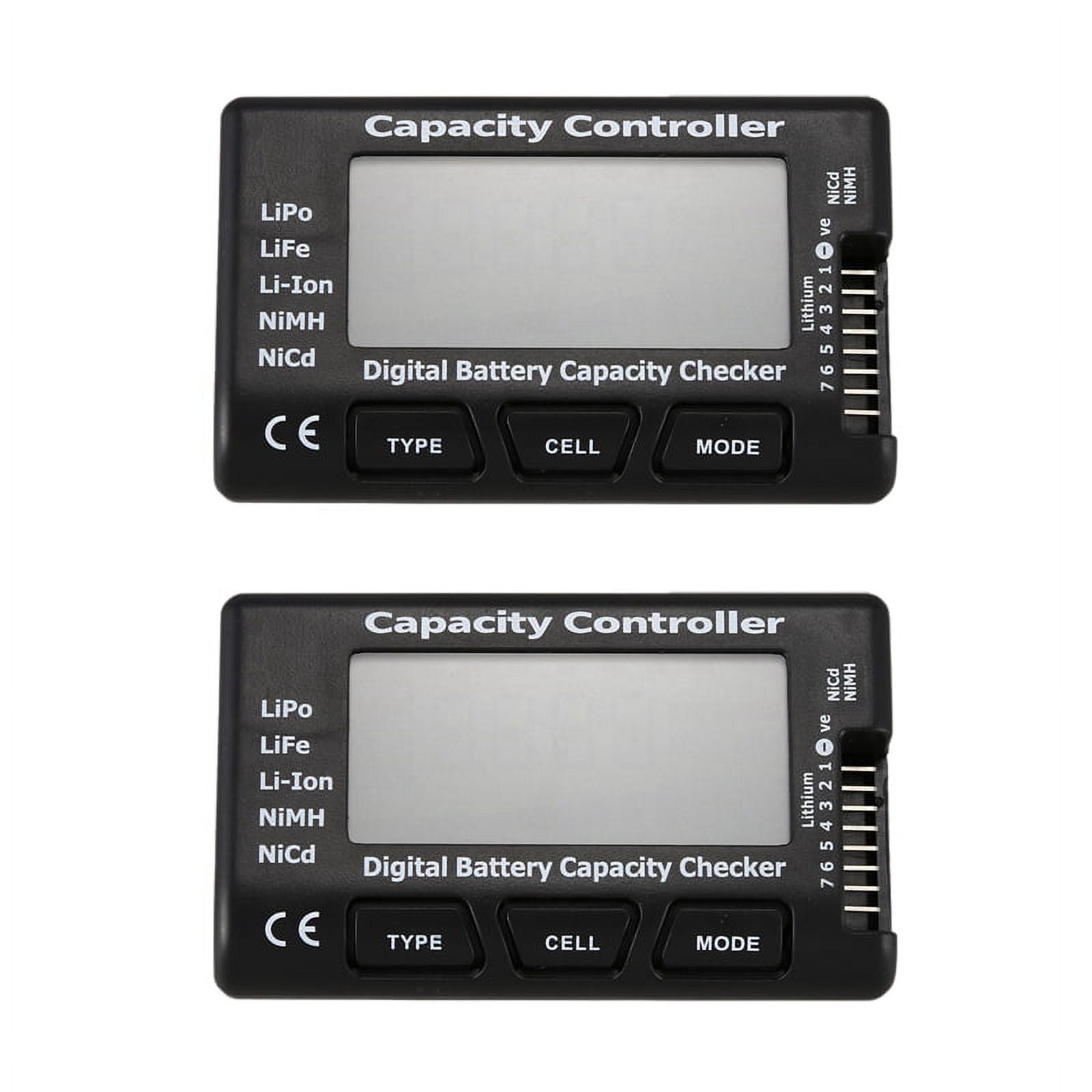 2X RC CellMeter-7 Digital Battery Capacity Checker LiPo LiFe Li-Ion NiMH Nicd - Walmart.com