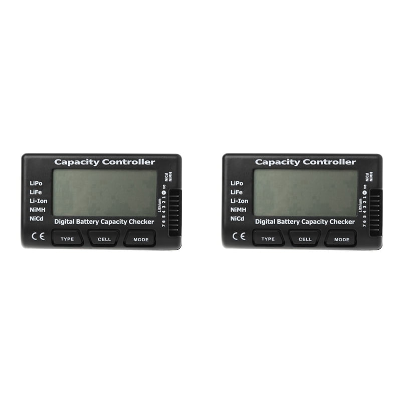 2X RC Cellmeter 7 Digital Battery Capacity Checker Controller Tester ...