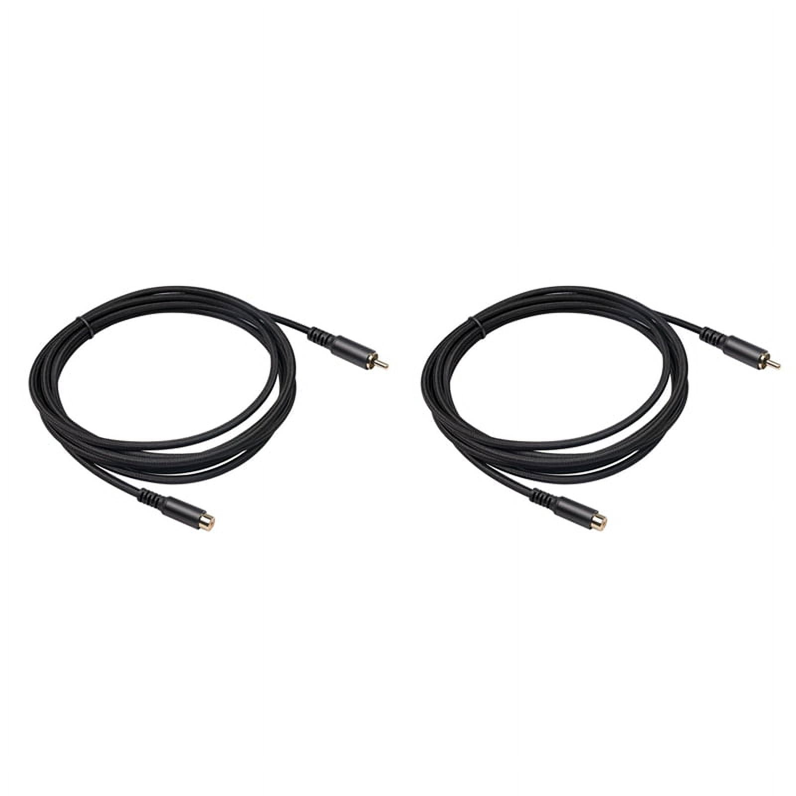 2X RCA Extension Cable RCA Audio Video Cable RCA Male to Female Cord ...