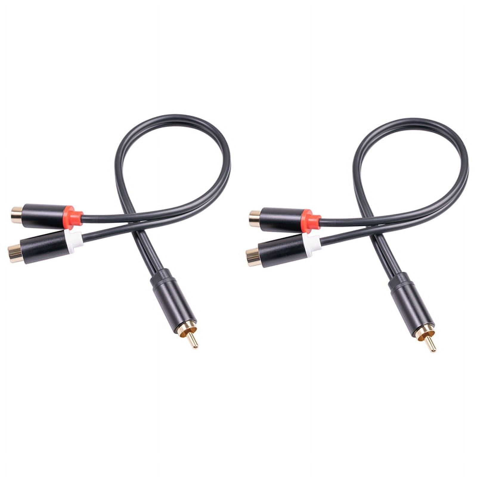 2X Male to Dual 2 Female Adapter,Stereo Splitter Y Audio Cable,Y ...