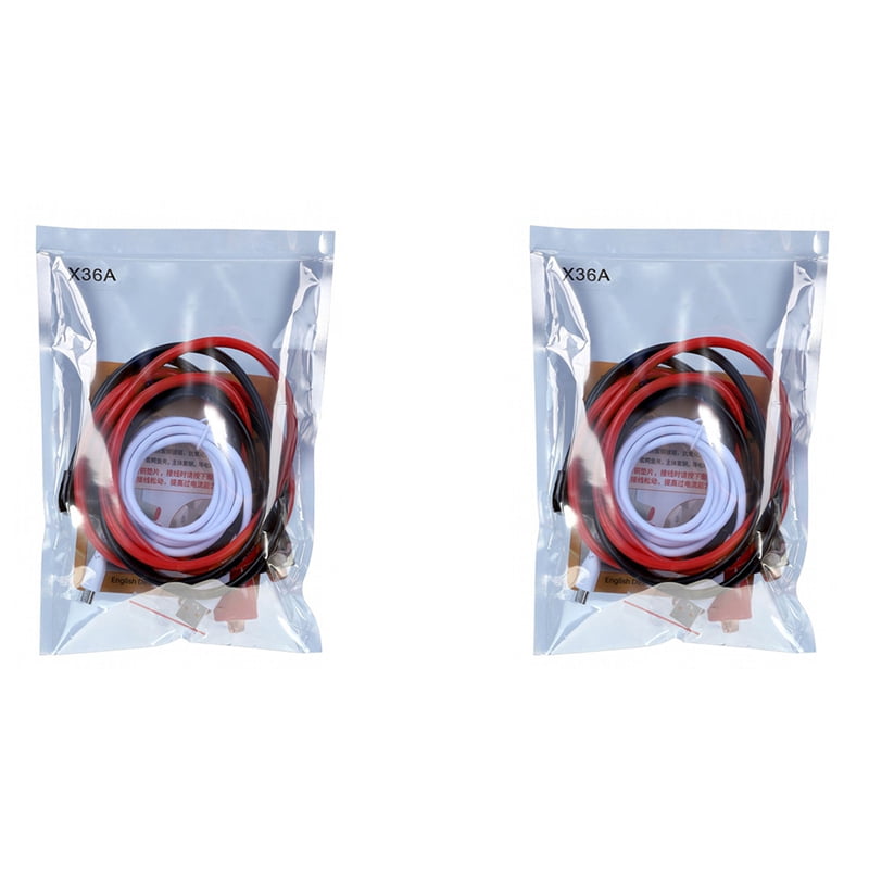 2X RD X36A 36A Connector to Alligator Clip Test Cable and Micro-Type ...
