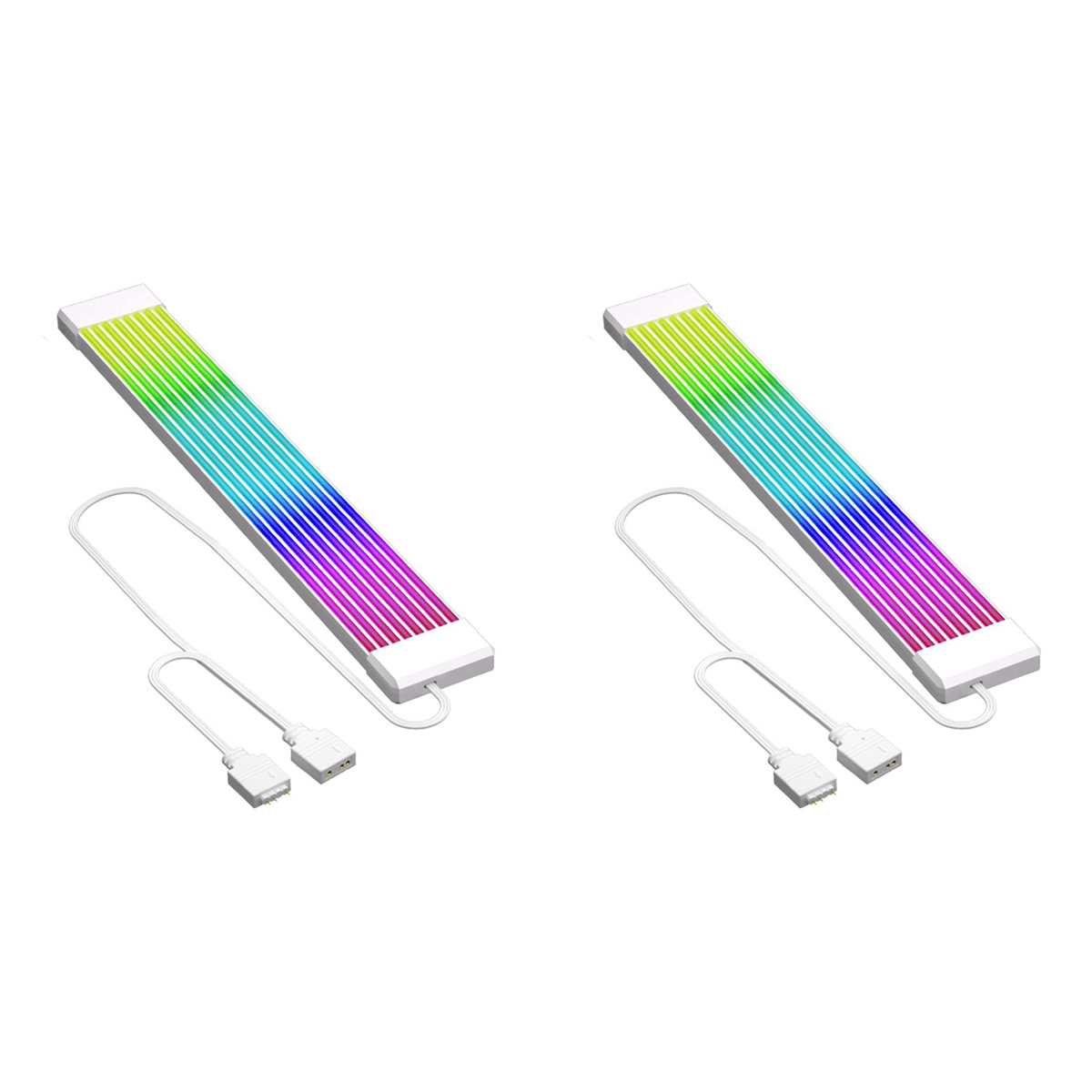 2X RGB LED Strip ARGB Sync Board for Computer Power Supply ATX 24PIN ...