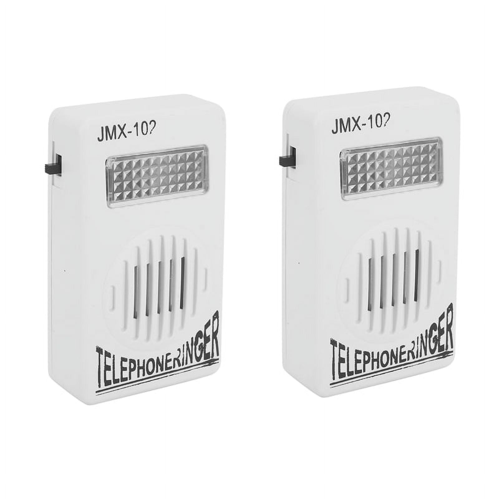 2X RJ11 Adapter Louder Telephone Ring Flash Amplifier Ringer for ...