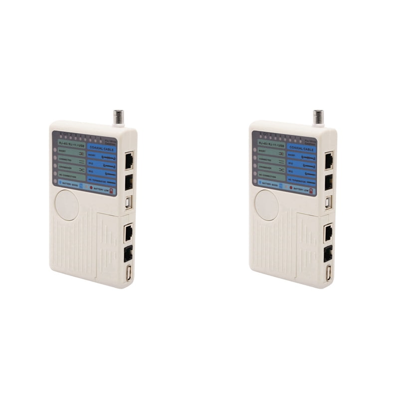 2X RJ11 RJ45 USB BNC LAN Network Cable Tester Remote LAN Cables Tracker ...
