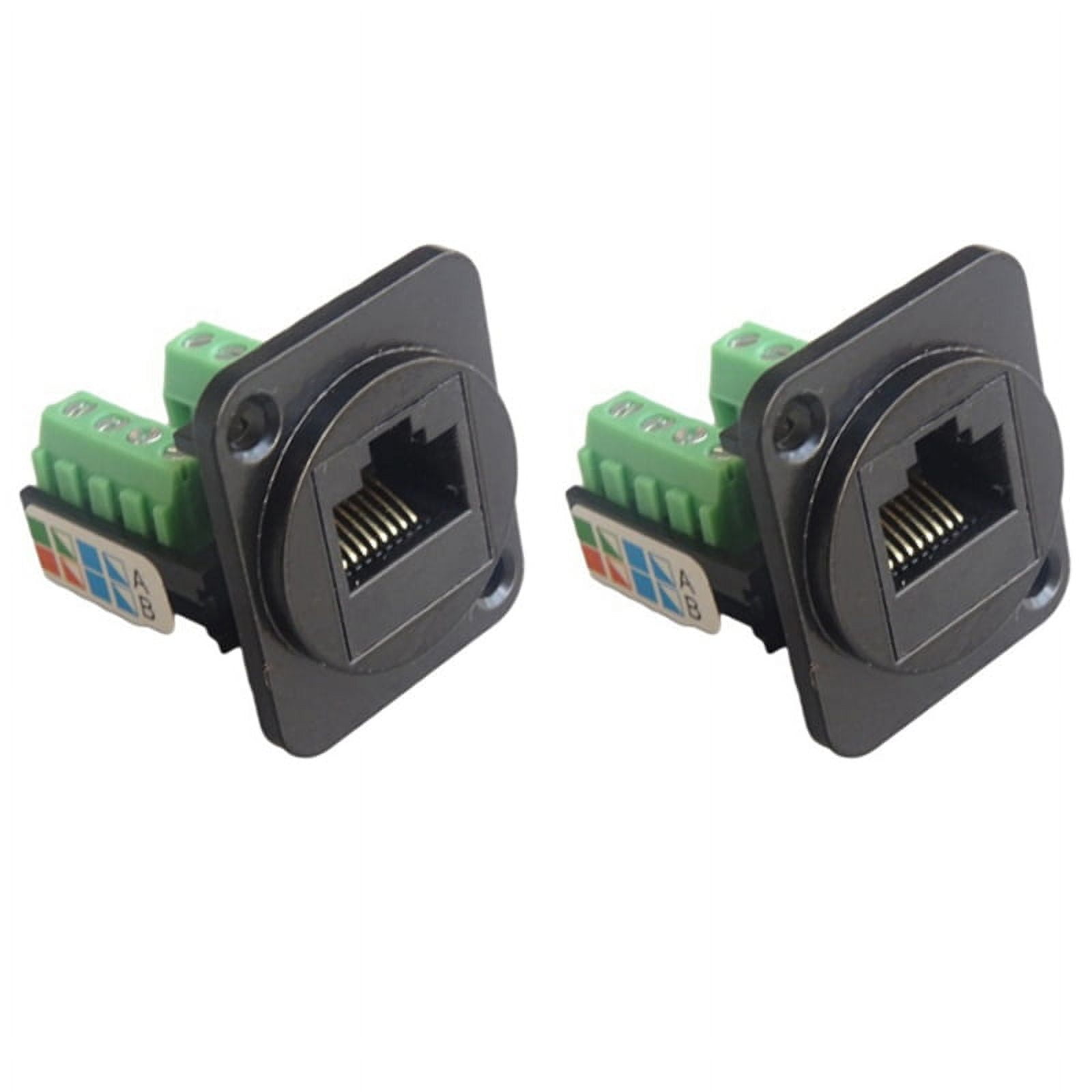 2X RJ45 CAT5E Network Cable Scoket Rj45 Panel Installation Module ...