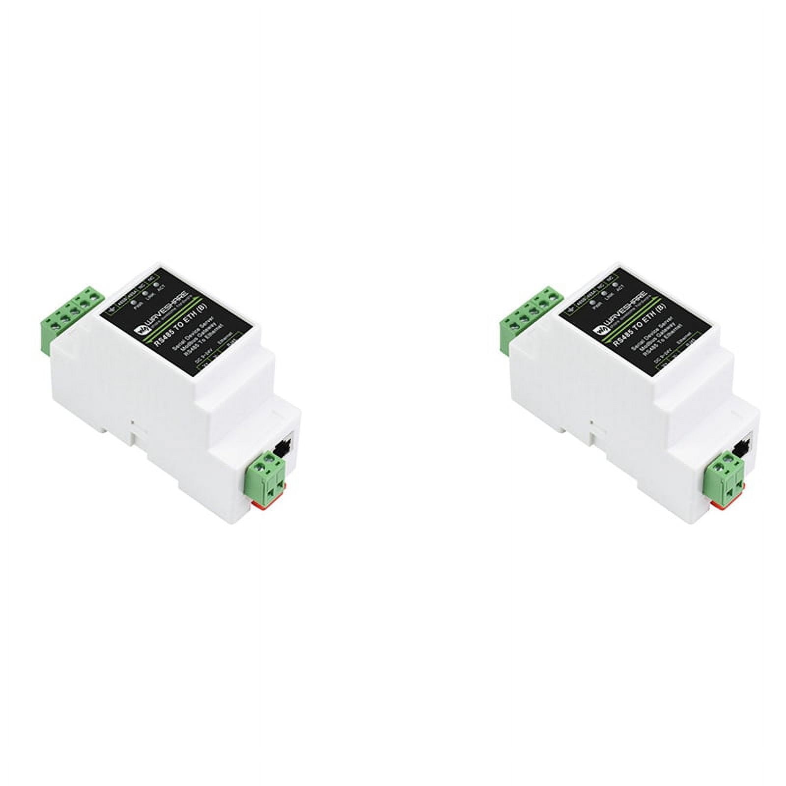 2X RS485 Serial Port Server RS485 to RJ45 Ethernet IP to Serial Port ...