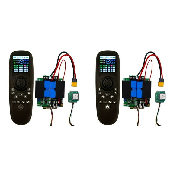 2X RX40G Wireless Remote Control Kit One-Hand Transmitter 12V 24V 50A ...