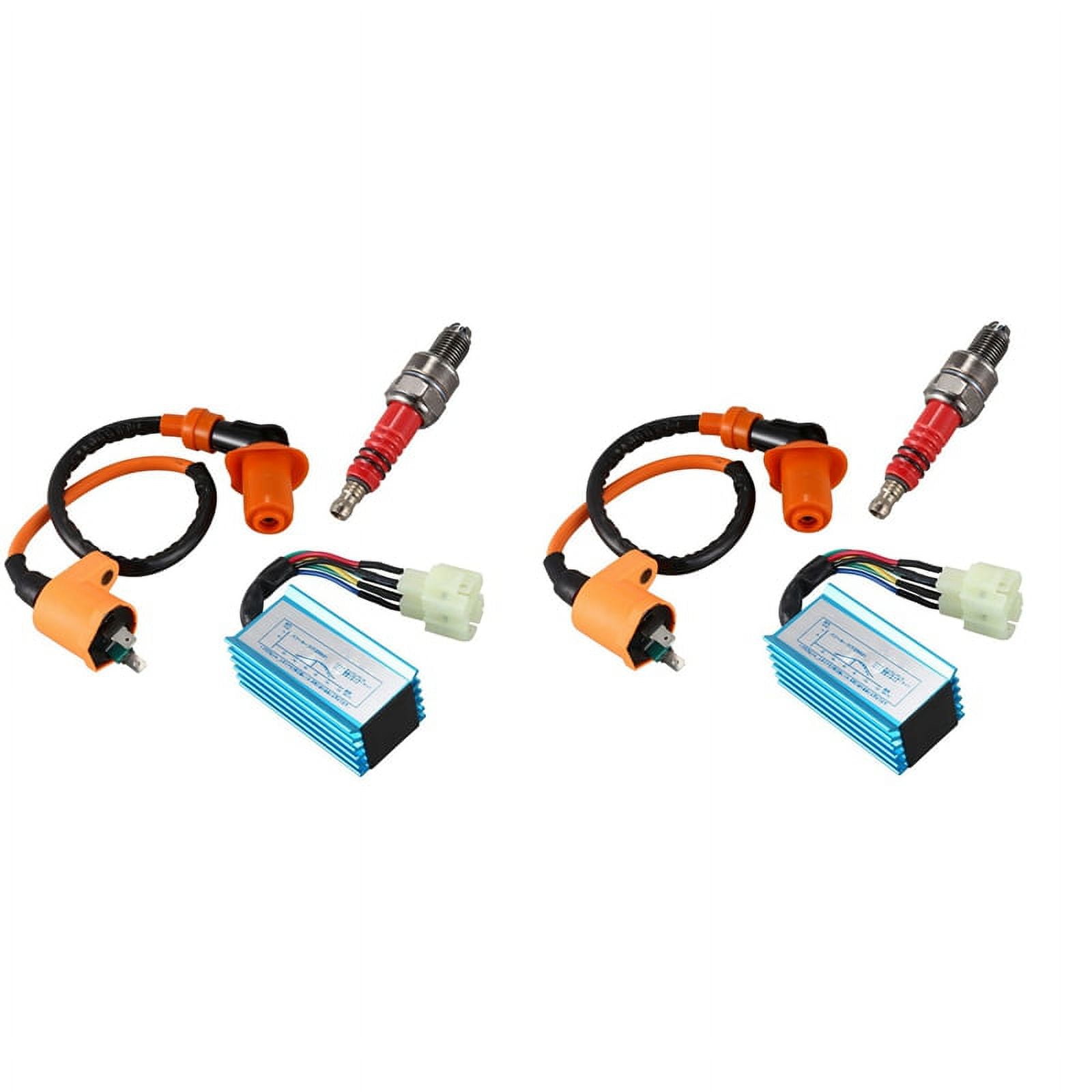 2X Racing Ignition Coil++CDI Box for GY6 50Cc-150Cc 4-Stroke Engines ...