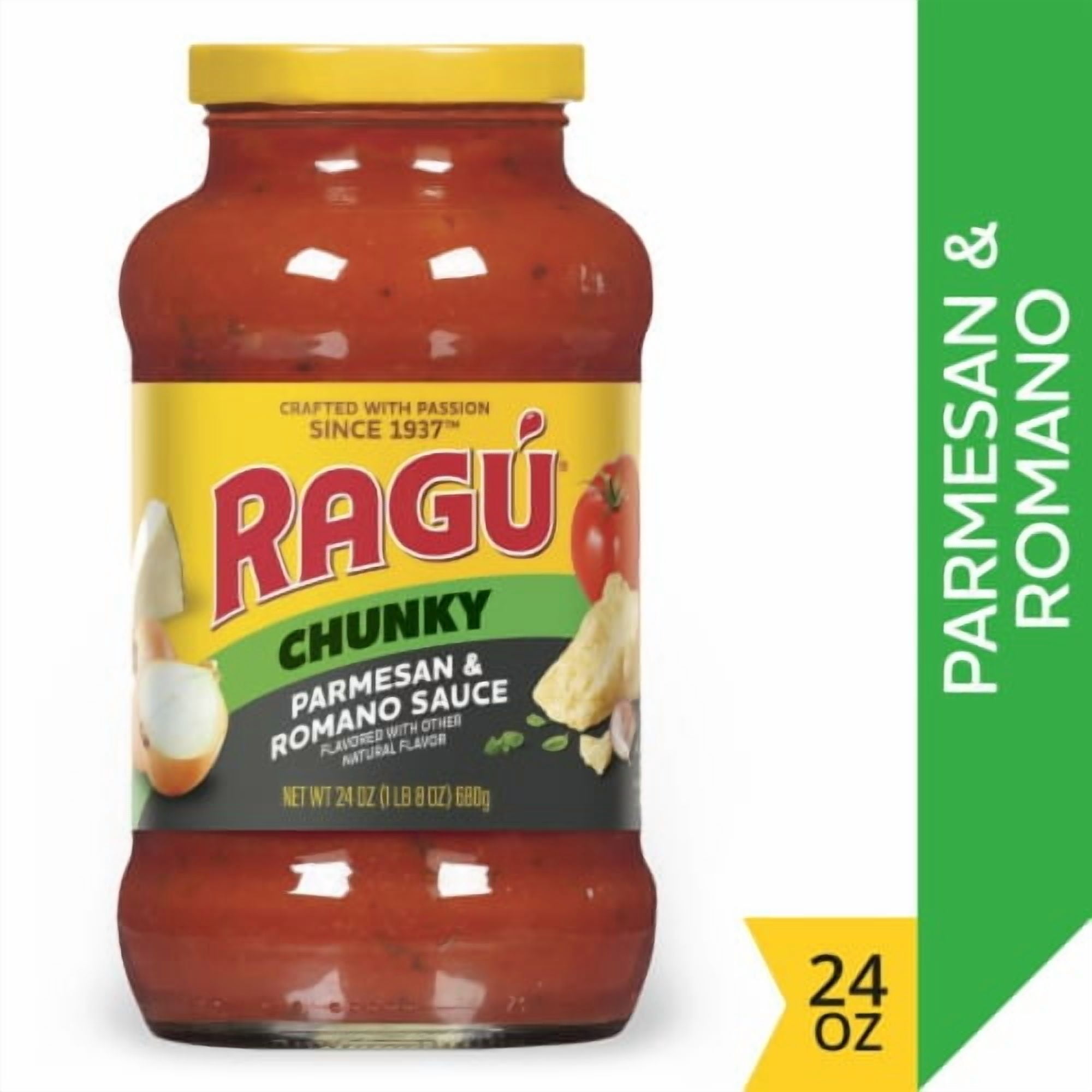 2X-Ragu Chunky Parmesan & Romano Pasta Sauce - 24 oz - Walmart.com