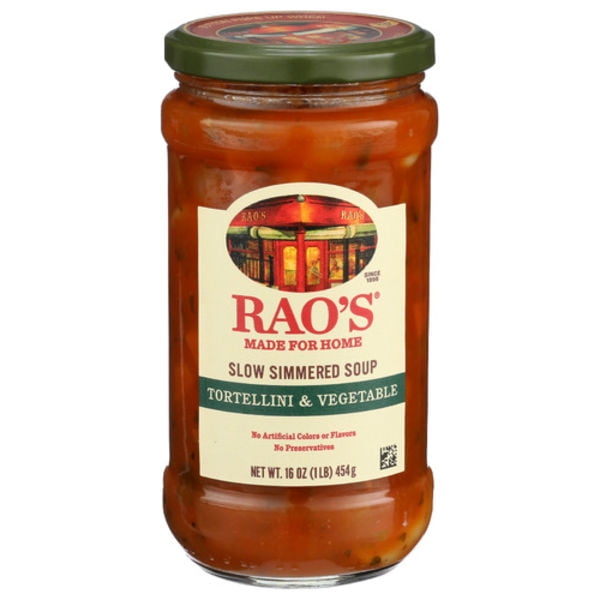 2X - Rao's Homemade Tortellini & Vegetable Slow Simmered Soup 16 oz ...