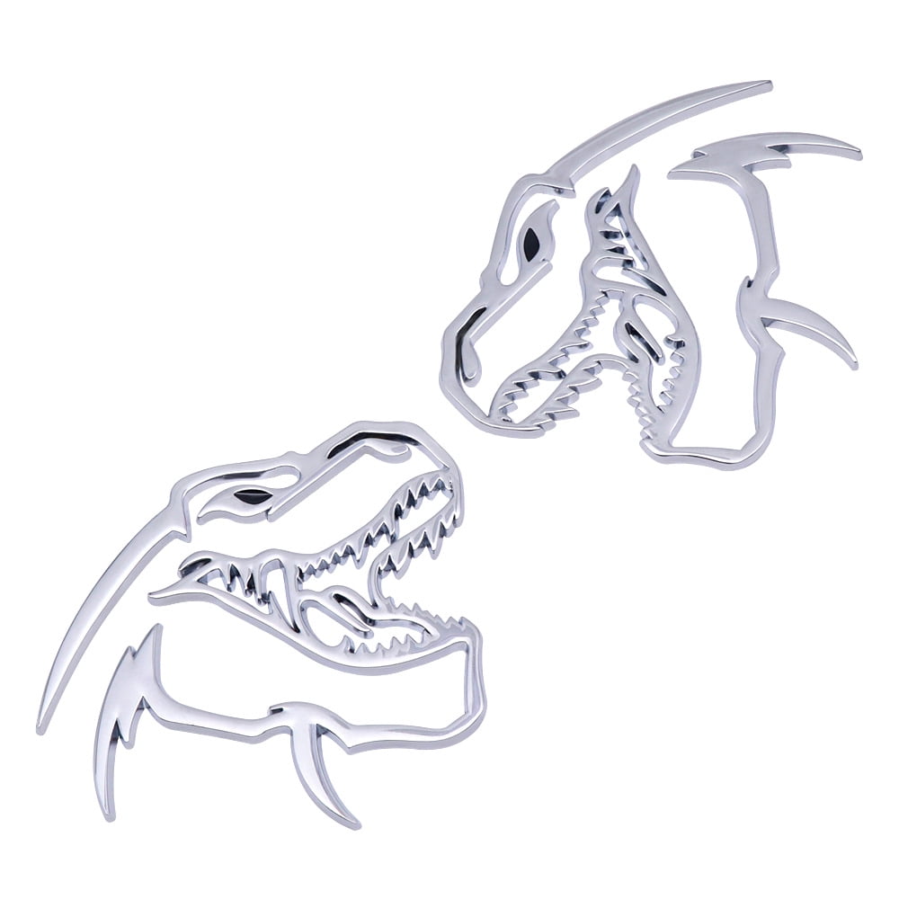 2X Raptor Dinosaur Redeye Badge Logo, Car Emblem Premium, Emblem ...