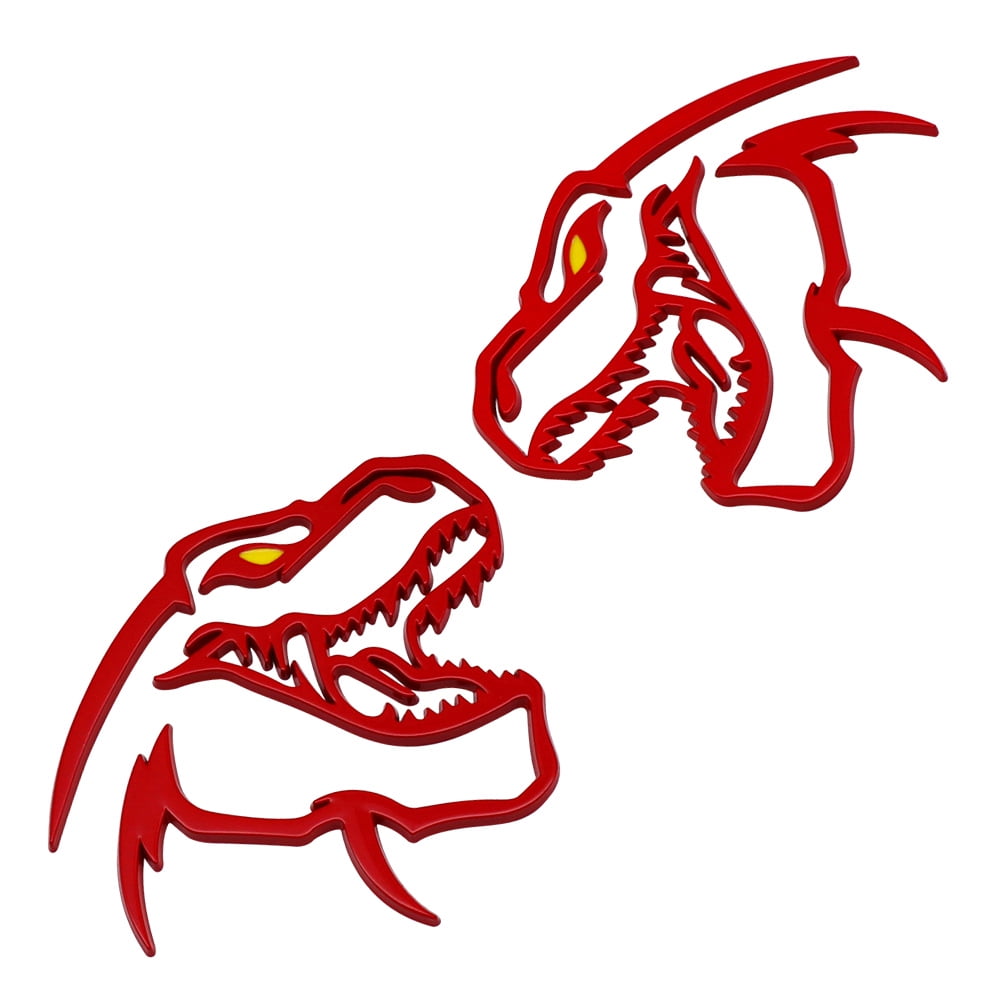 2X Raptor Dinosaur Redeye Badge Logo, Emblem Compatible Ford F150 ...