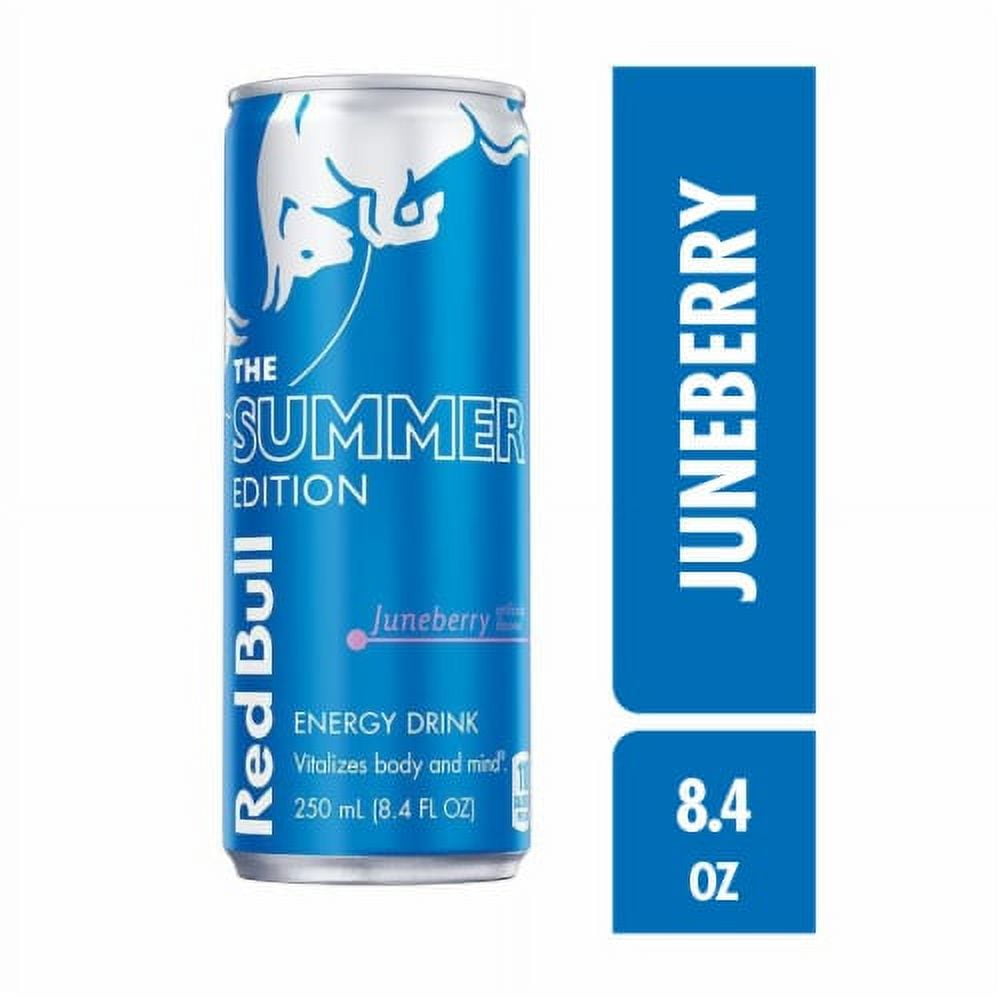 Pack of 2 - Red Bull Sea Blue Edition Juneberry Energy Drink Can 8.4 fl ...