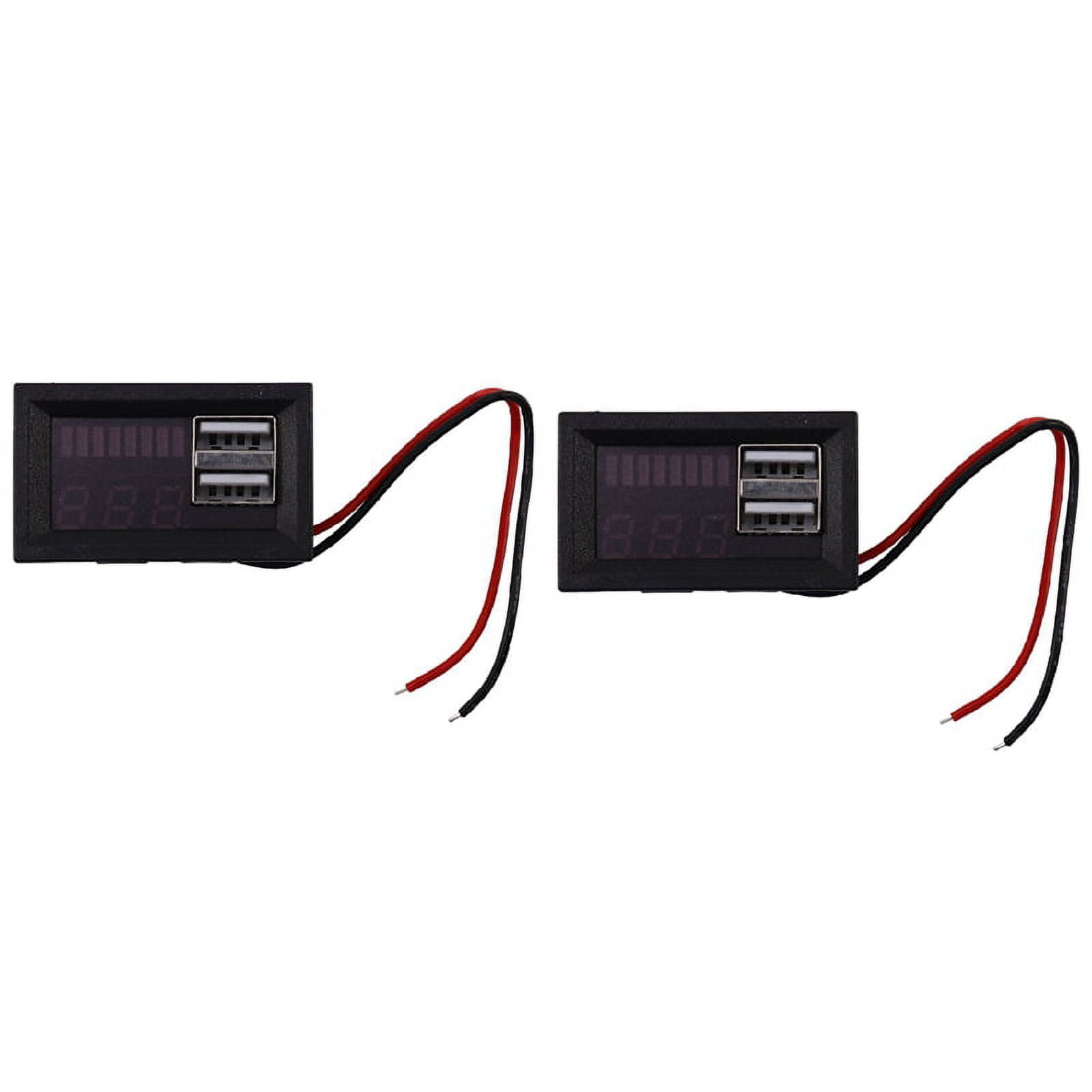 2X Red Led Digital Display Voltmeter Mini Voltage Meter Volt Tester ...