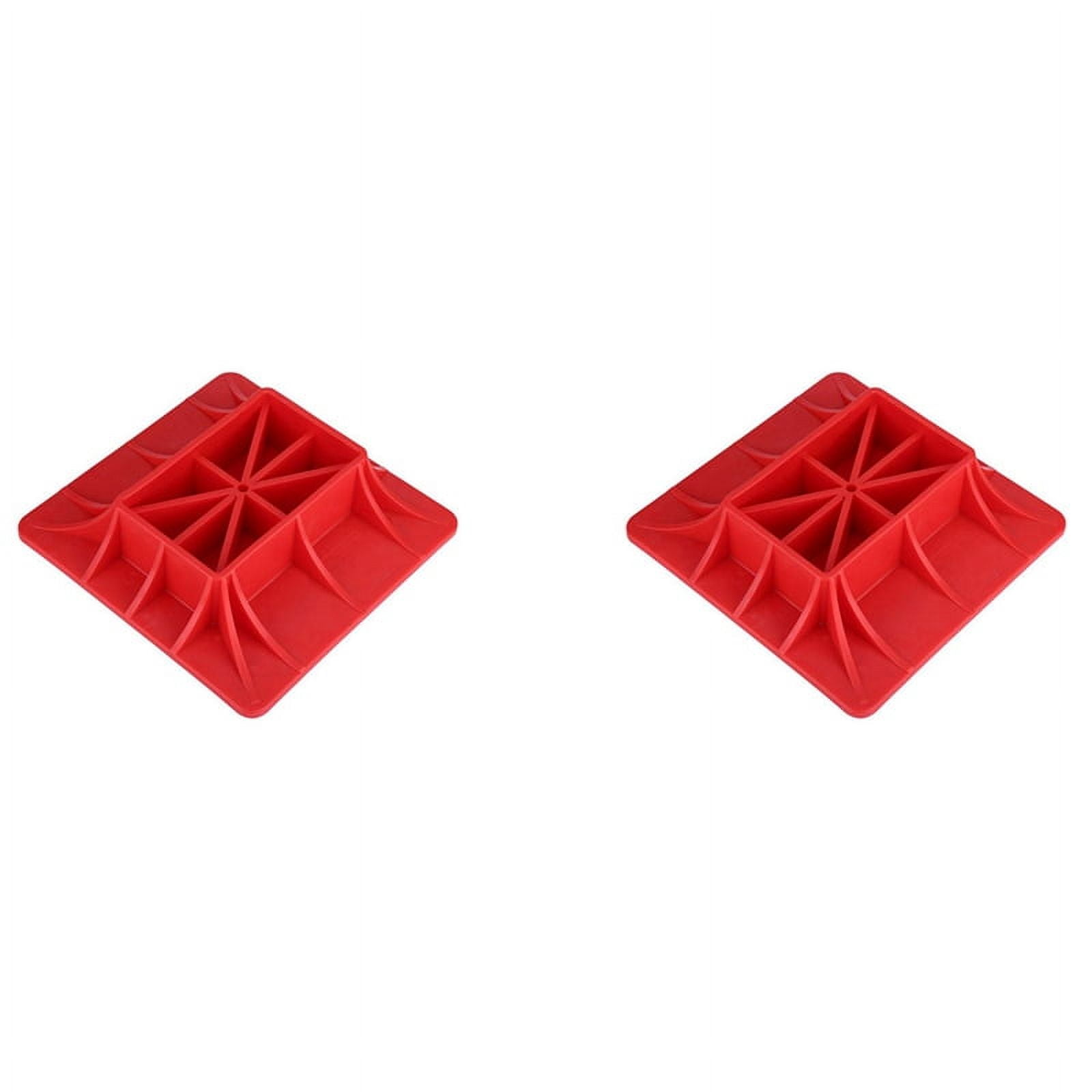 2X Red Modified Reinforced Off-Road Base Lifting Surface Pad To ...