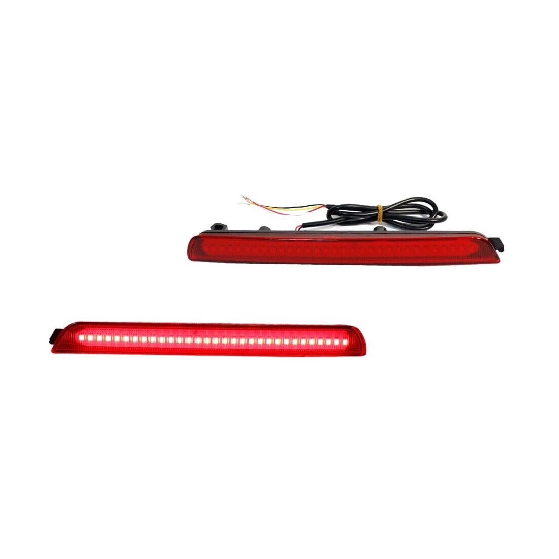 2X Red Rear Bumper Reflector Tail Brake Signal Lights with 50,000 Hour ...