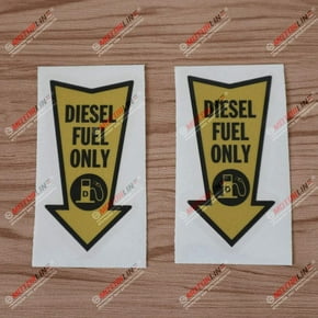 Diesel Fuel Only Stickers